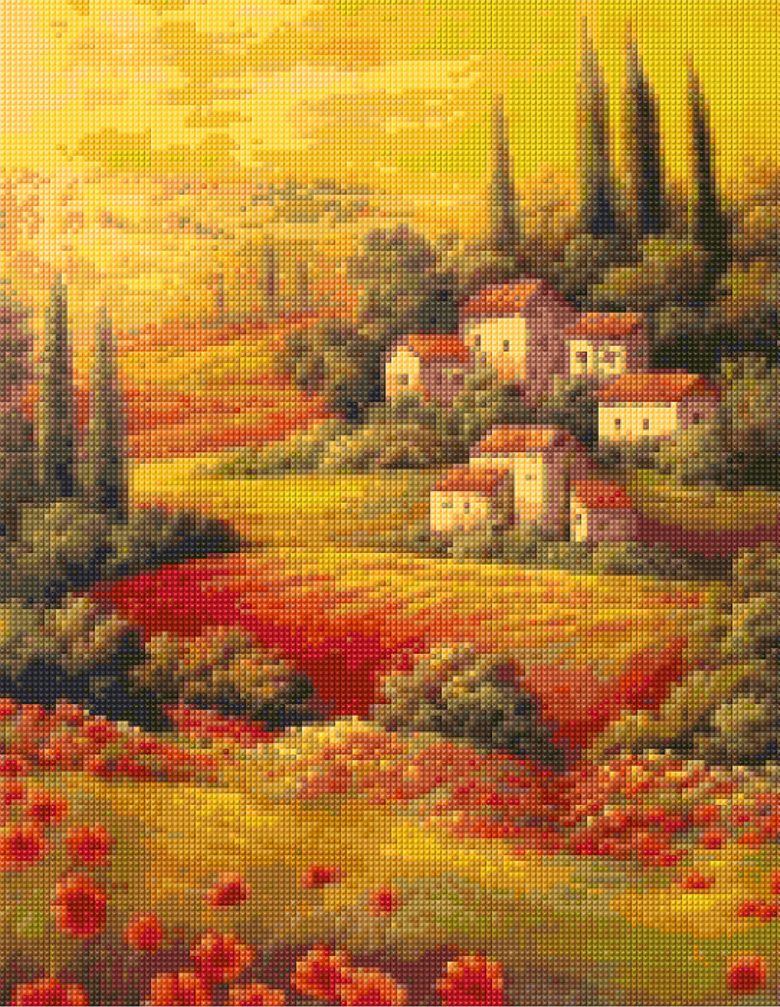 Tuscany Landscape Cross Stitch Pattern PDF - Instant Download! - Etsy