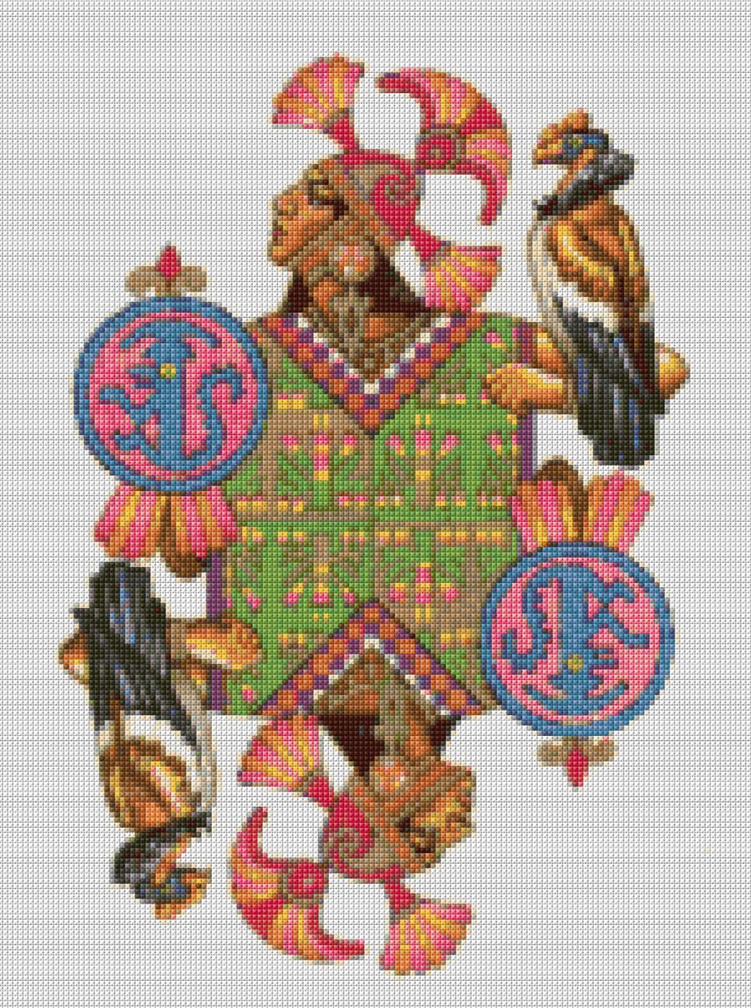 Inca Jack of Clubs Cross Stitch Pattern PDF - Instant Download! - Etsy