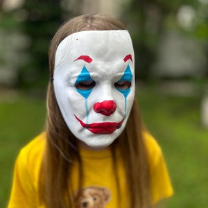 Halloween Plain White Mask, White Full-face Costume Mask, Masquerade ...