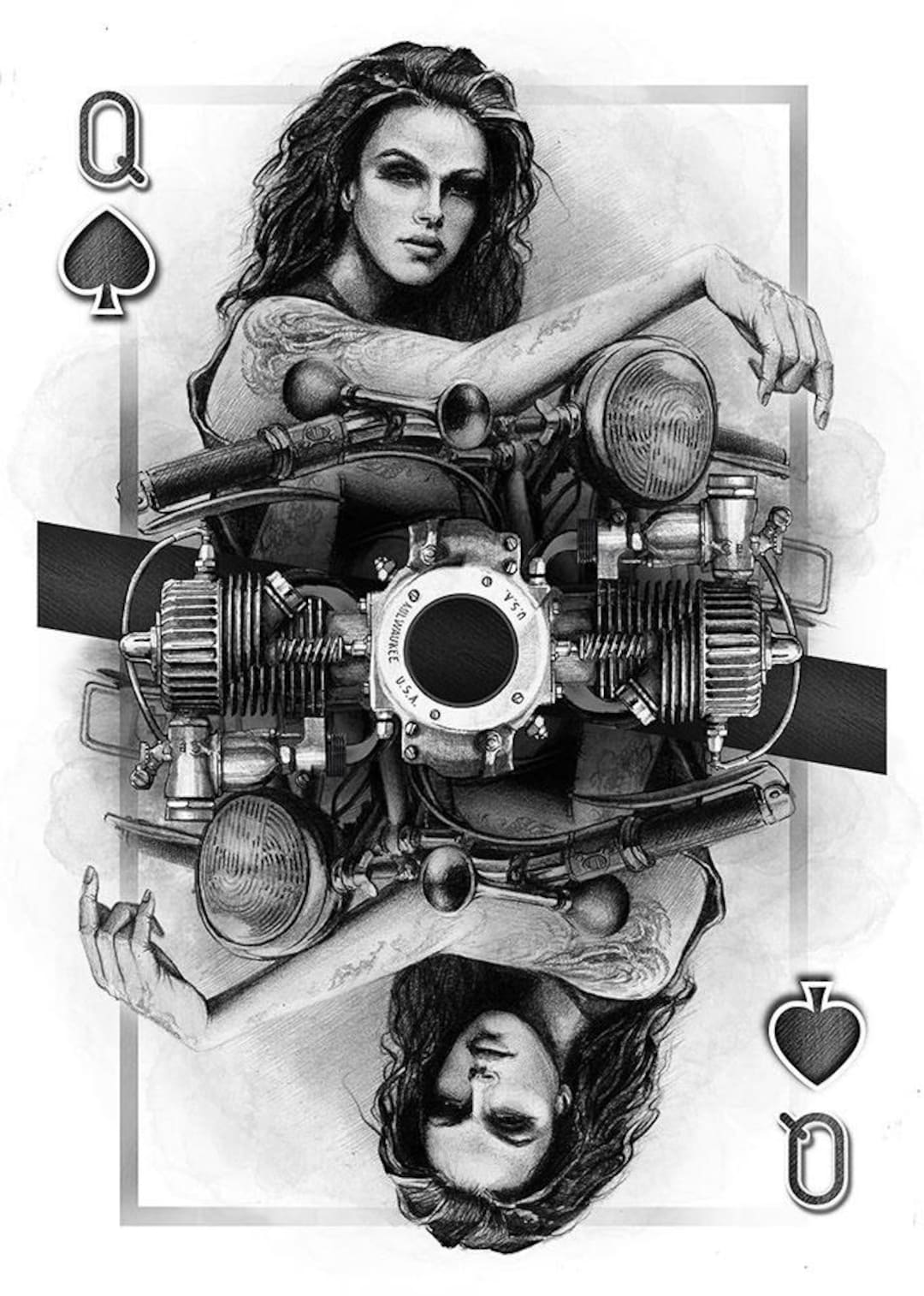 Biker Edition Luxury Playing Cards - Hells Angels Poker Cards - Printed ...