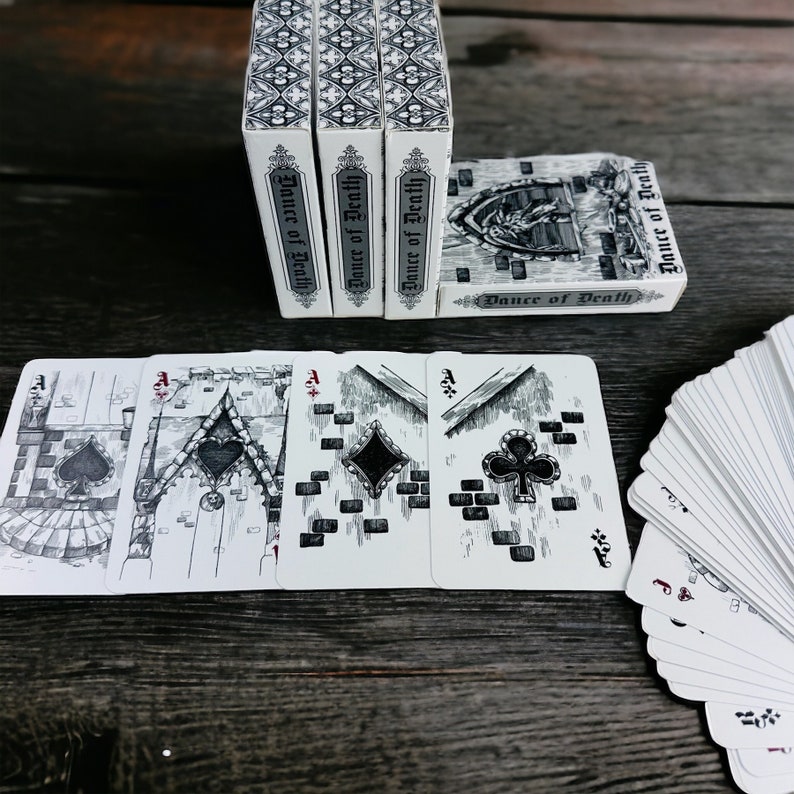 Dance and Death Poker Playing Cards, Collectable Custom Deck of Cards ...