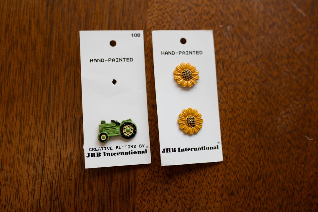 Vintage JHB International Buttons Vintage Hand Painted Buttons Vintage ...