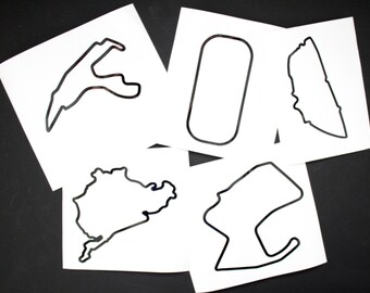 Race Track Stickers | Etsy