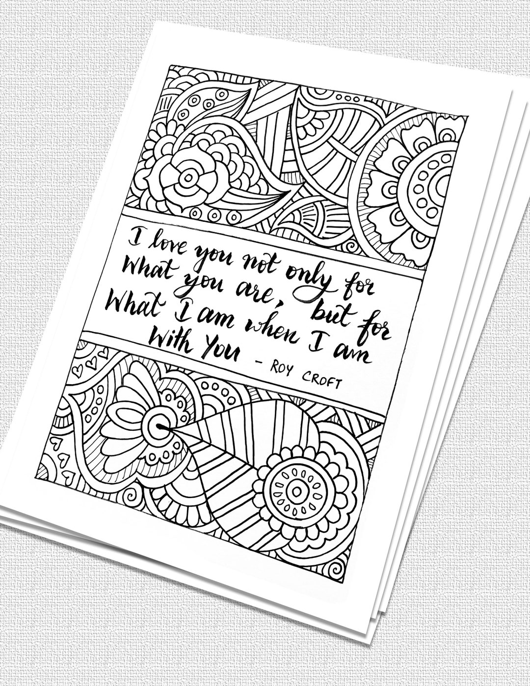 I Love You Card, DIY Love Messages Card, Printable Valentines Day Card ...