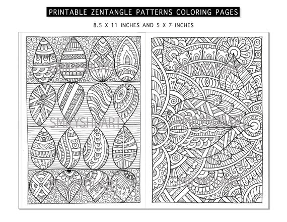 Zentangle Pattern Sheet