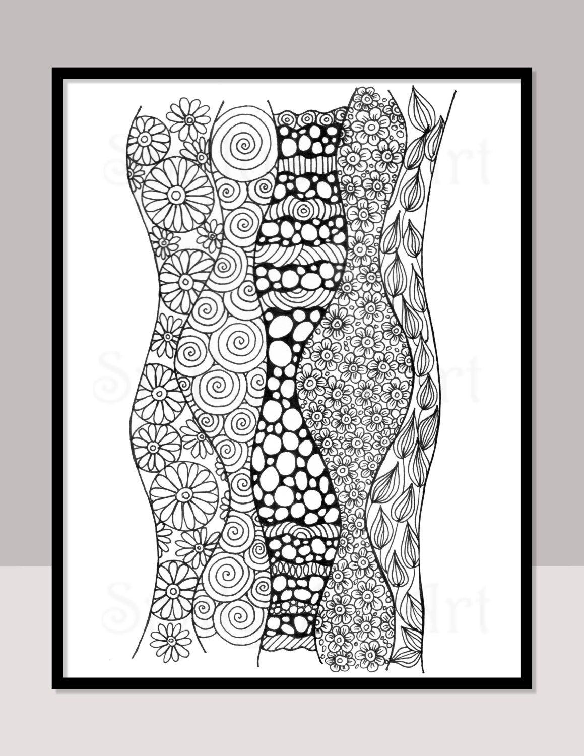 Printable Zentangle Designs for Invitations, Greeting Cards, Thank You ...