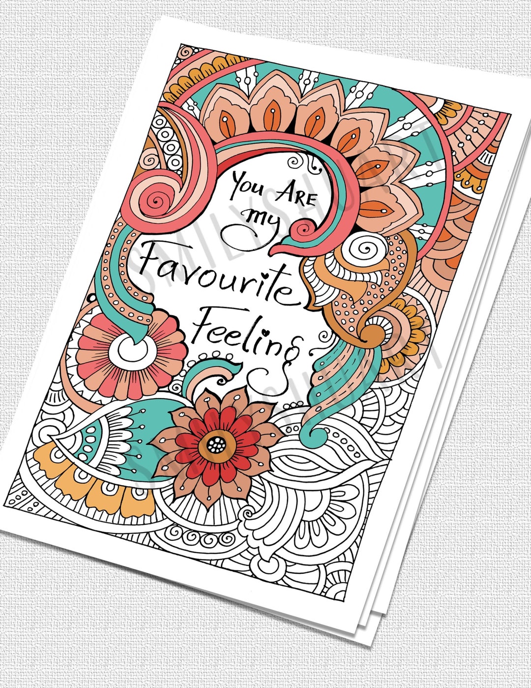 Printable Valentines Day Card, LOVE Coloring Sheet, DIY Valentines Day ...