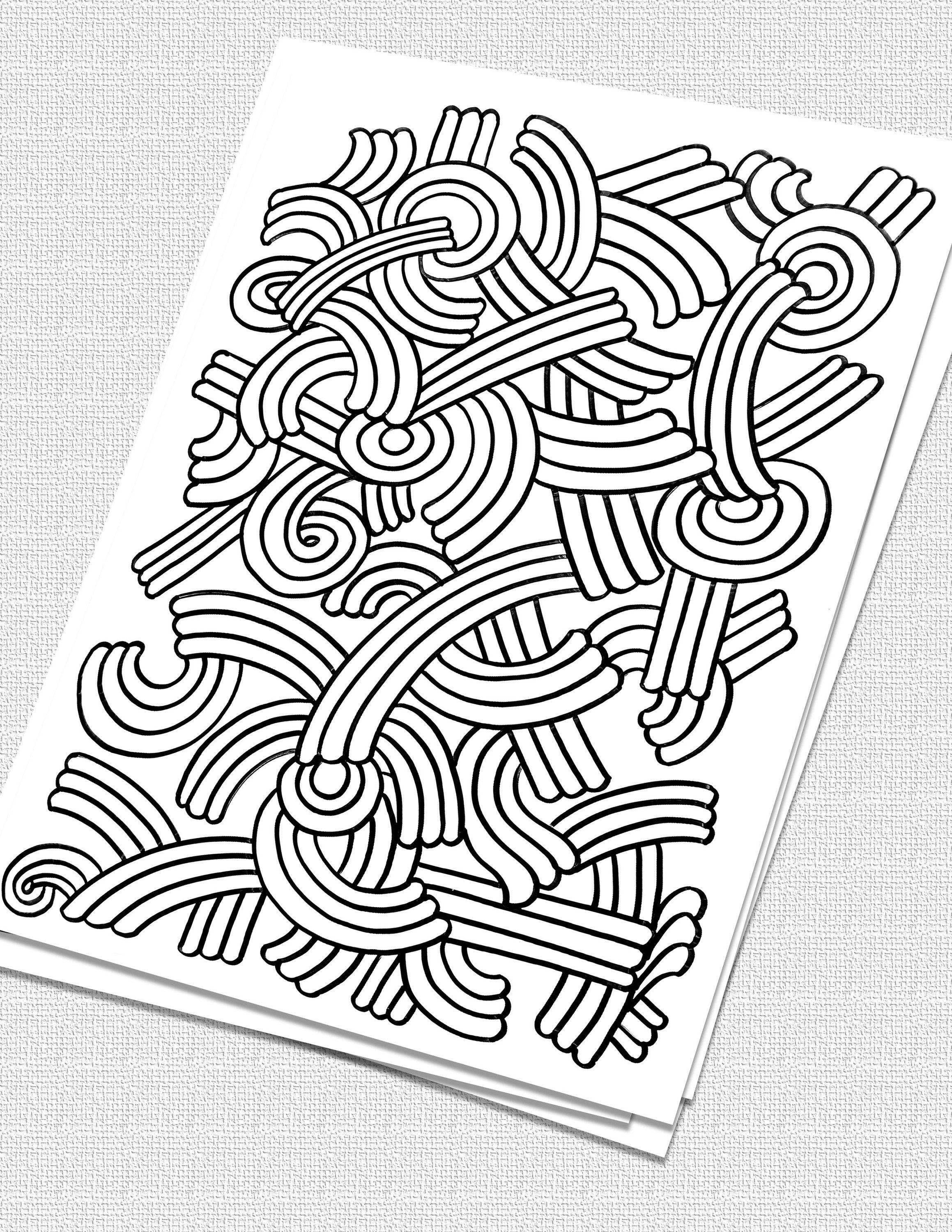 Printable Zentangle Coloring Page, Abstract Colouring Sheet, Printable ...