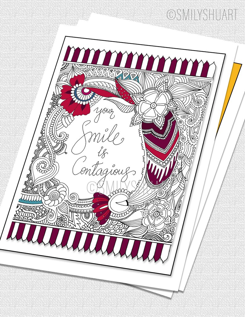 Your Smile is Contagious, Printable Motivational Quotes, Positive Note ...