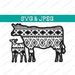 Aztec Cow SVG Custom Svg File Instant Download Cow Svg Tribal Svg File ...