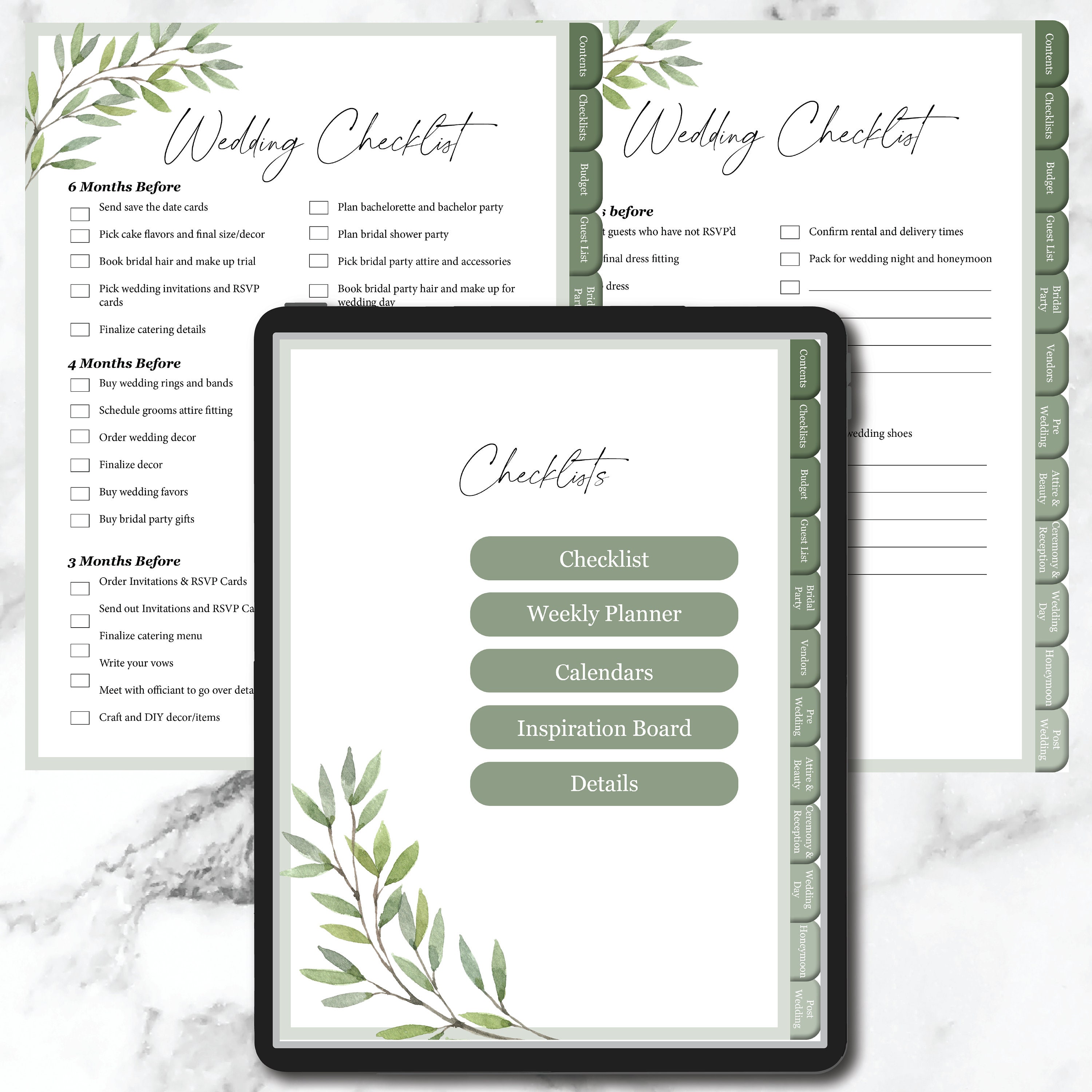 notability wedding app Printable & iPad Friendly Post Wedding Guest ...