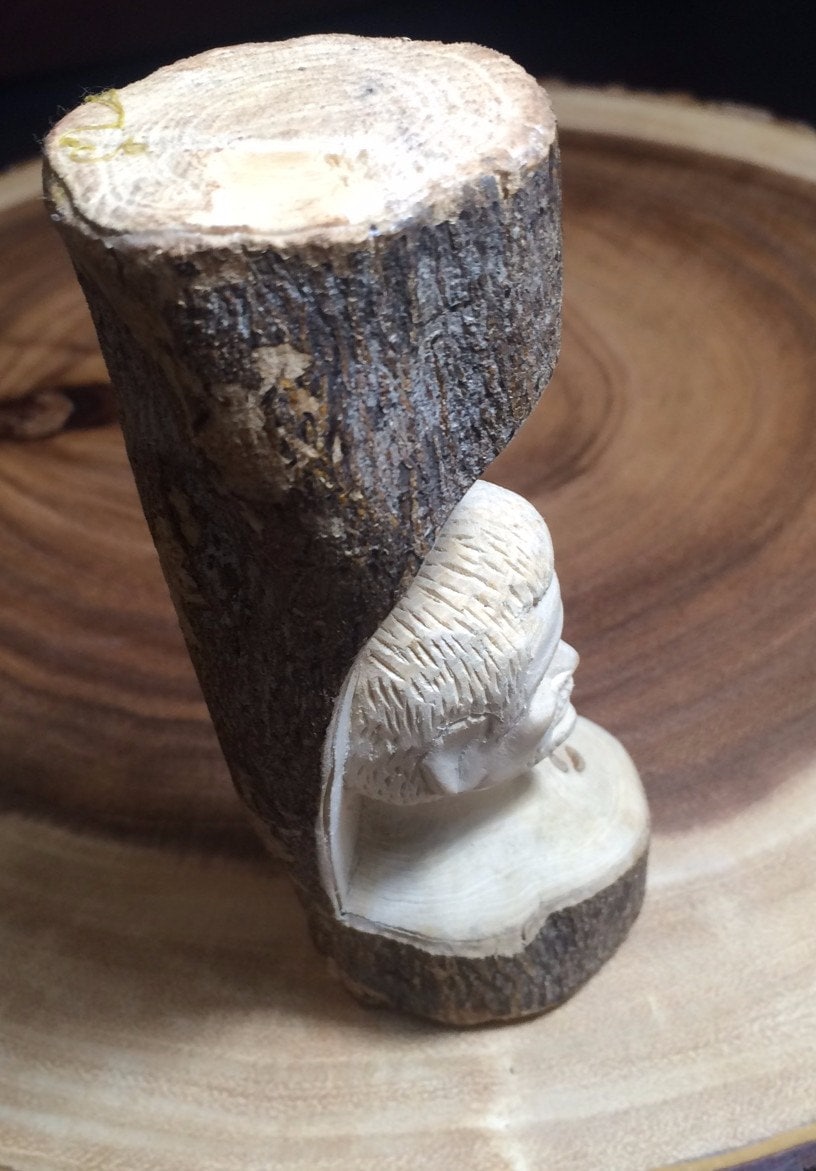 Man Wood Statue // Handmade Wood Statue // One Wood Statue // Man ...