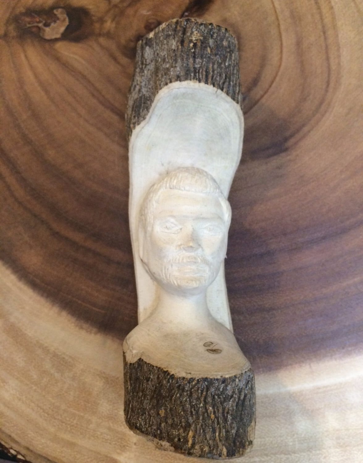 Man Wood Statue // Handmade Wood Statue // One Wood Statue // Man ...