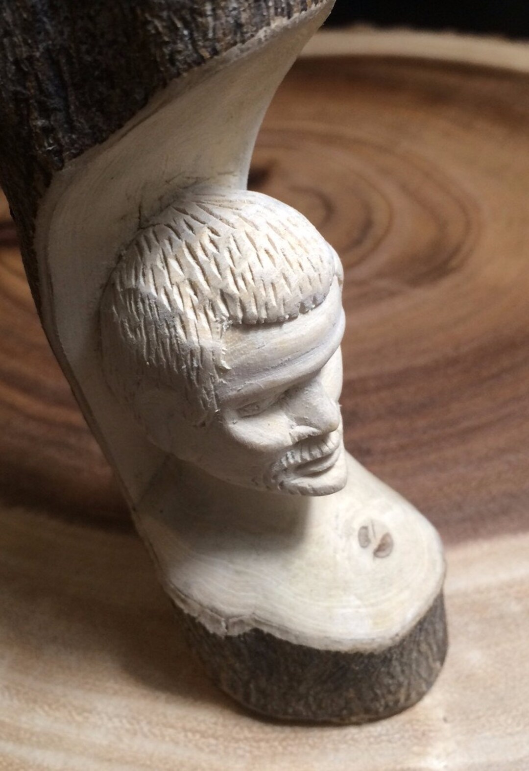 Man Wood Statue // Handmade Wood Statue // One Wood Statue // Man ...