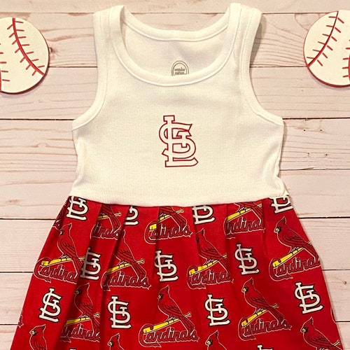 St. Louis Cardinals Dress Stl Cardinals Baby Dress Baby - Etsy