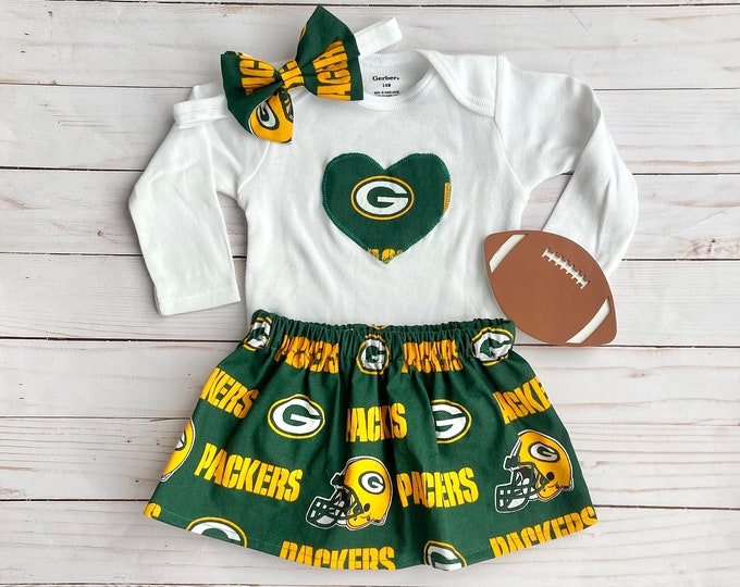 Green Bay Packers Baby Outfit, Green Bay Packers Baby Girl, Packers ...