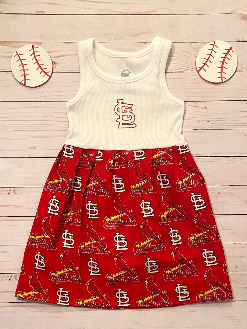 St. Louis Cardinals Dress Stl Cardinals Baby Dress Baby - Etsy
