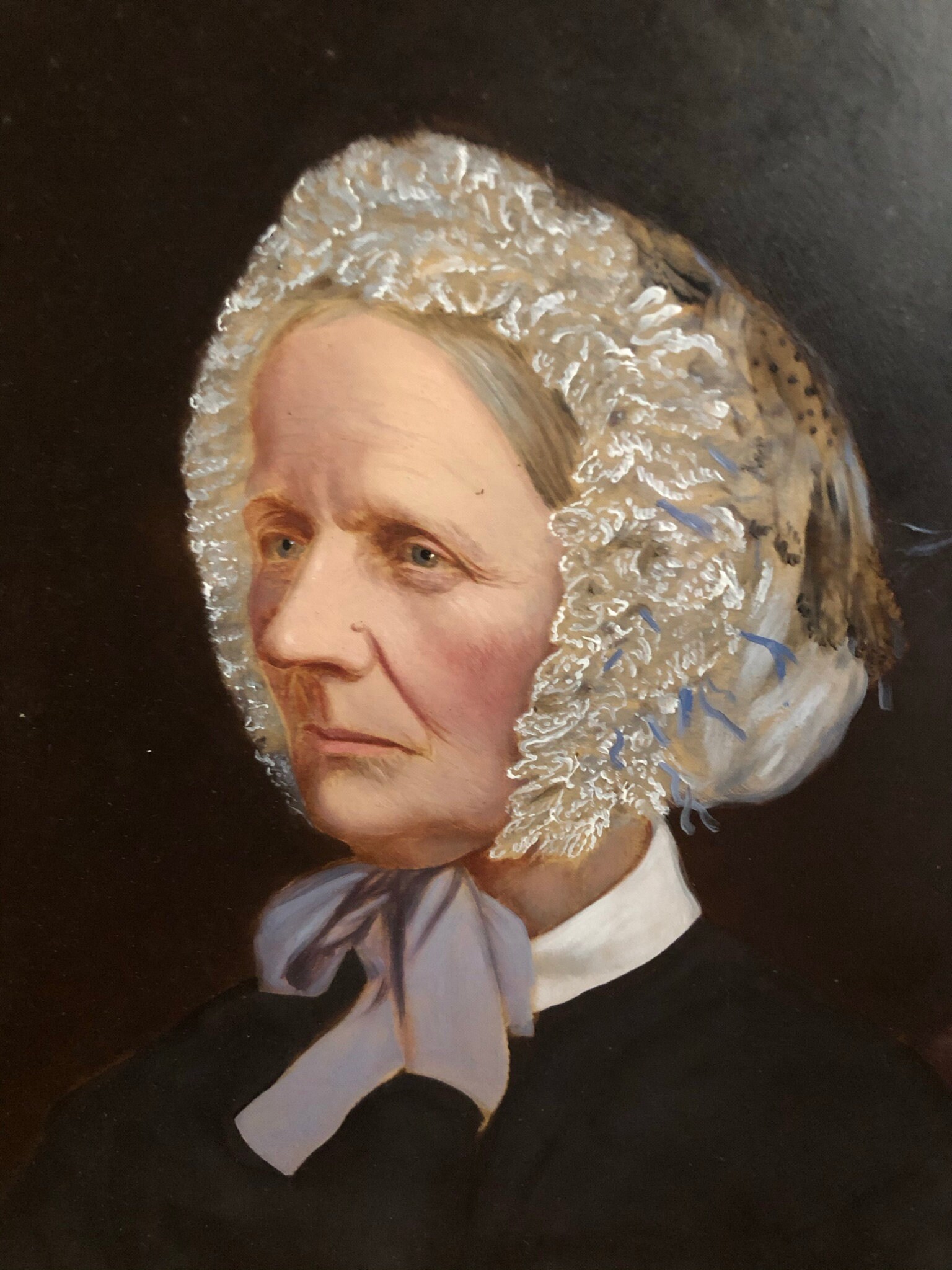 REGENCY PERIOD GEORGIAN Portrait Oil Painting Grand Dame With Gilt ...