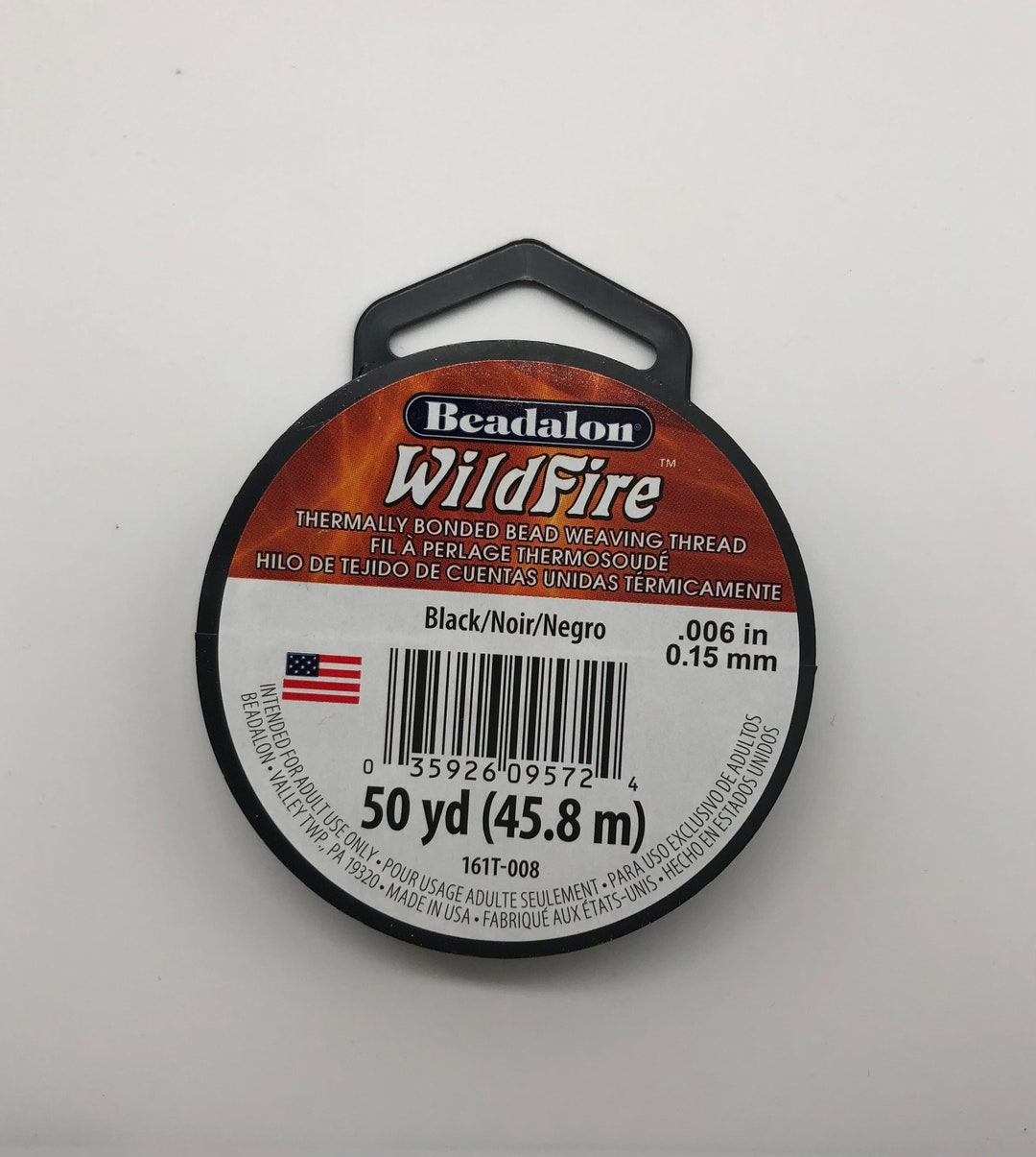 Beadalon WILDFIRE Black 0.006 50 Yard Spool 0.15mm - Etsy