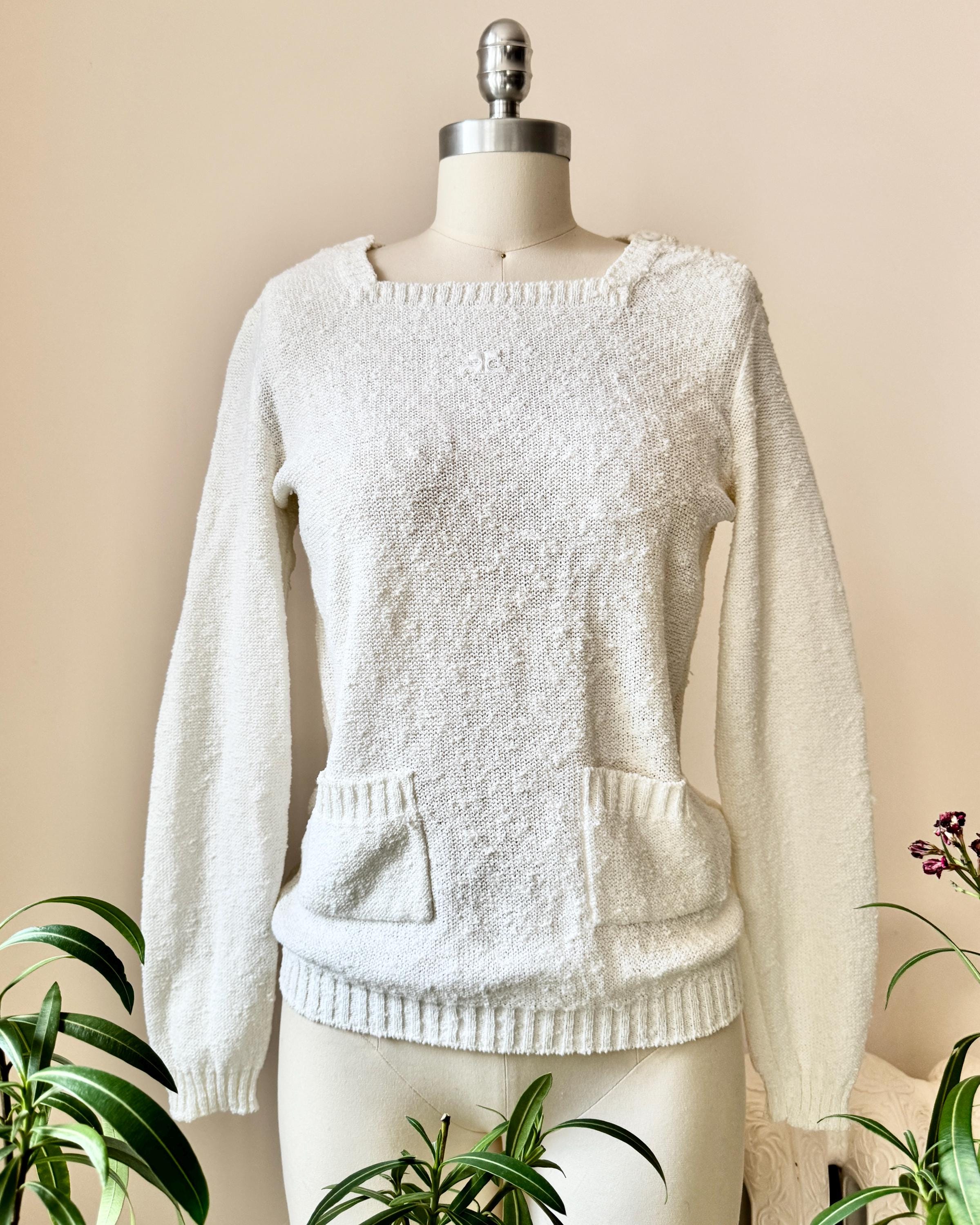 Courreges Cardigan - Etsy Courreges Cardigan - Etsy