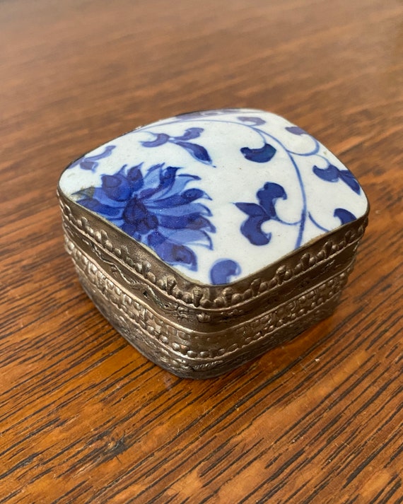 Vintage 19th Century Chinese Ceylon Blue and white Ce… - Gem