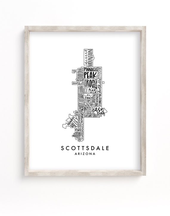 Scottsdale Arizona Neighborhood Map