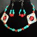 Coral, Turquoise, and Porcelain With Chinese Symbols for safe Travels ...