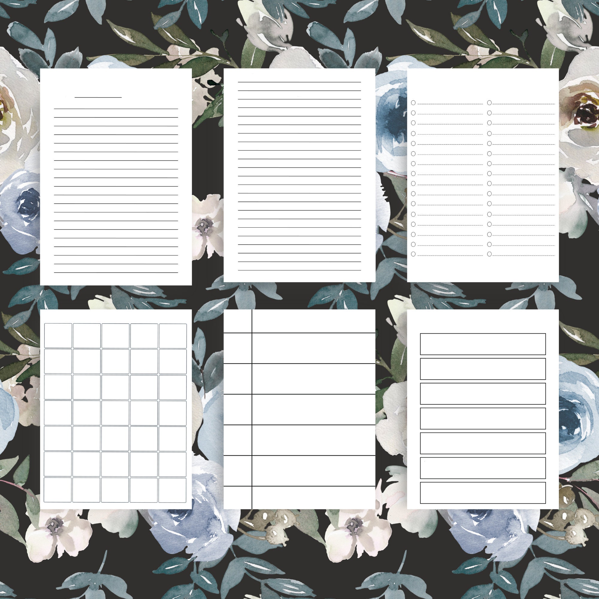 Digital Goodnotes Template; 18 Pre Cropped Layouts; Pngs and 3 ...