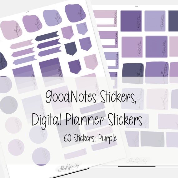 Paper Paper & Party Supplies Digital Stickers; Goodnotes Stickers; 60 ...