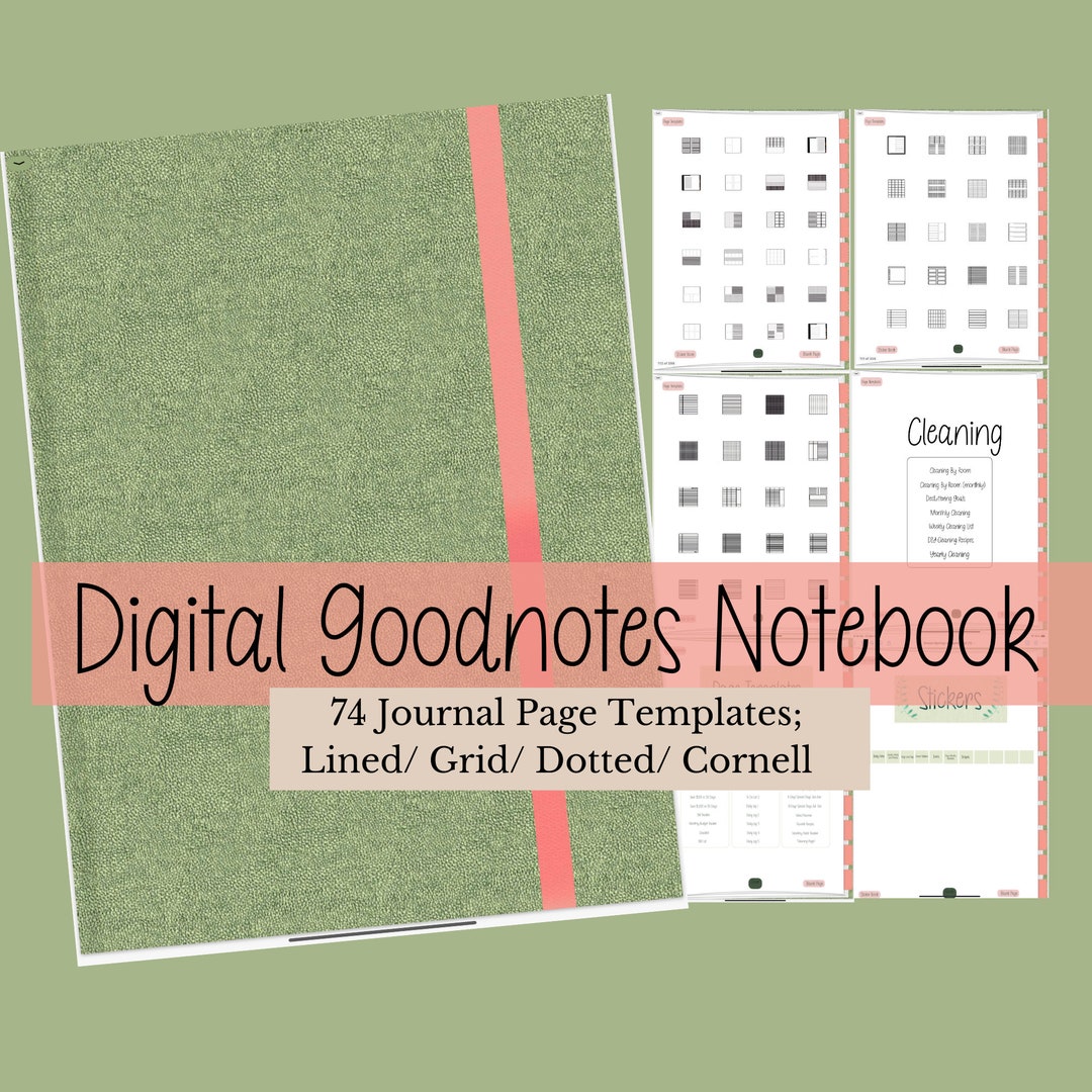 Cornell Notes Goodnotes Notebook; Aesthetic Notebook; 74 Notebook ...