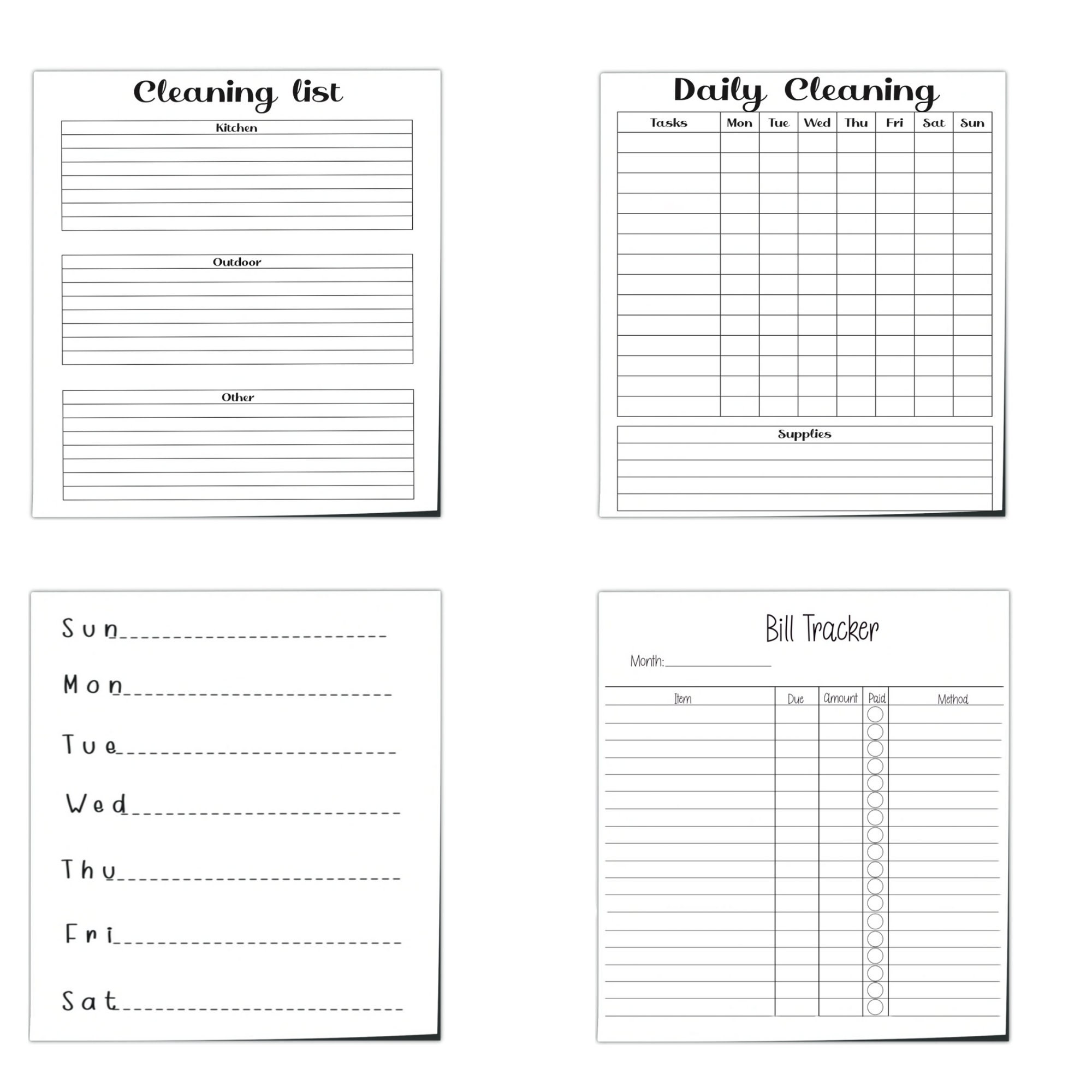 Goodnotes Digital Stickers 40 Digital Sticky Note Cleaning - Etsy