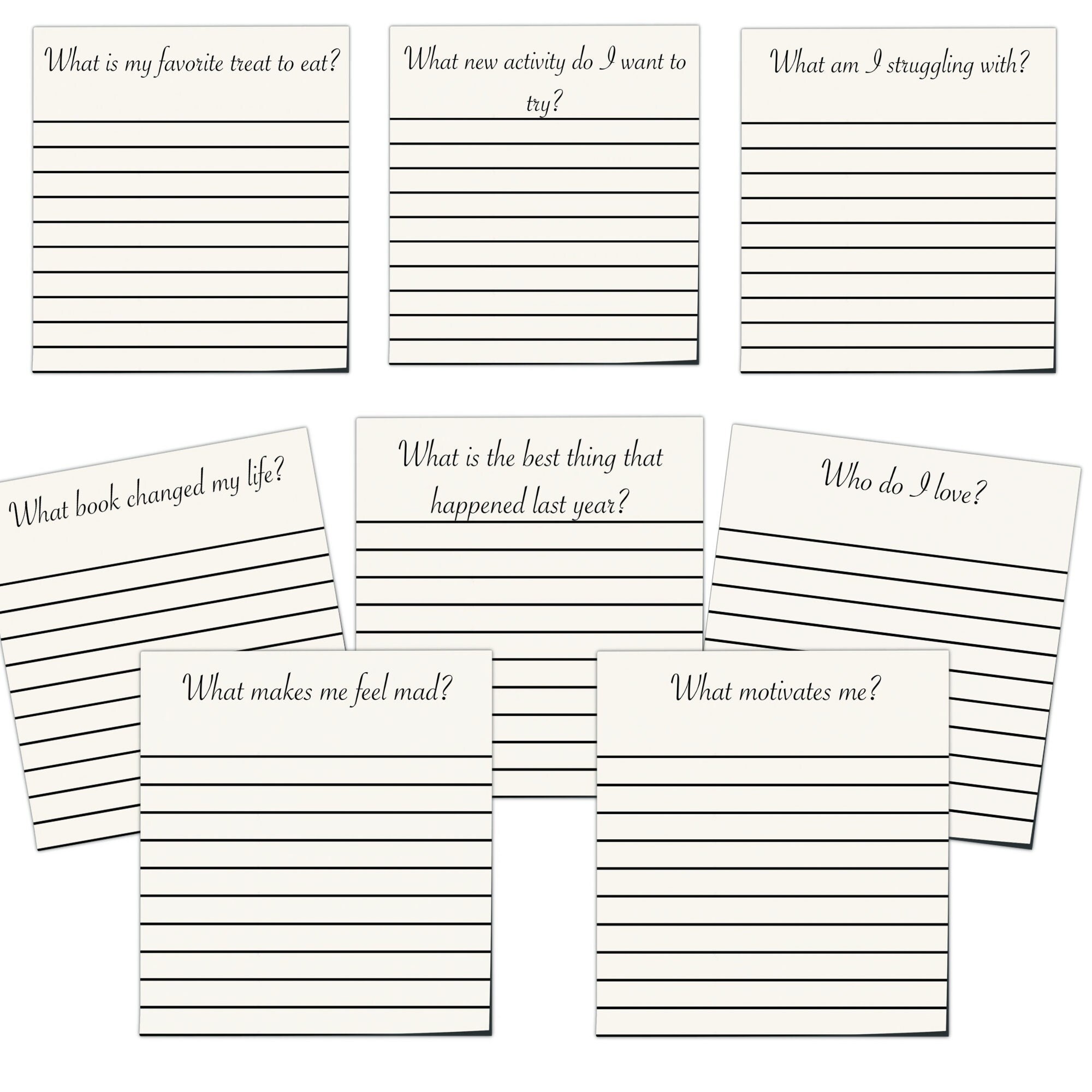 Digital Stickers Journal Prompts Sticky Notes Goodnotes - Etsy