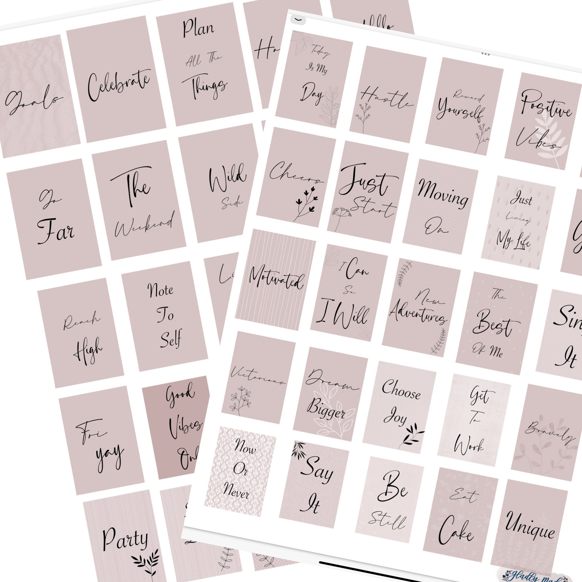 Digital Stickers Goodnotes Stickers 253 Individual Pngs | Etsy