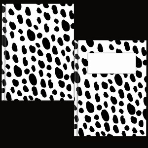 Black and White Notebook Covers: 20 Digital Journal Designs (PDF, PNG ...