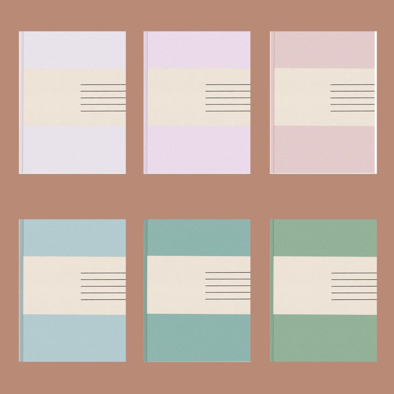 Goodnotes Notebook Covers 20 Notebook Covers Pastels - Etsy
