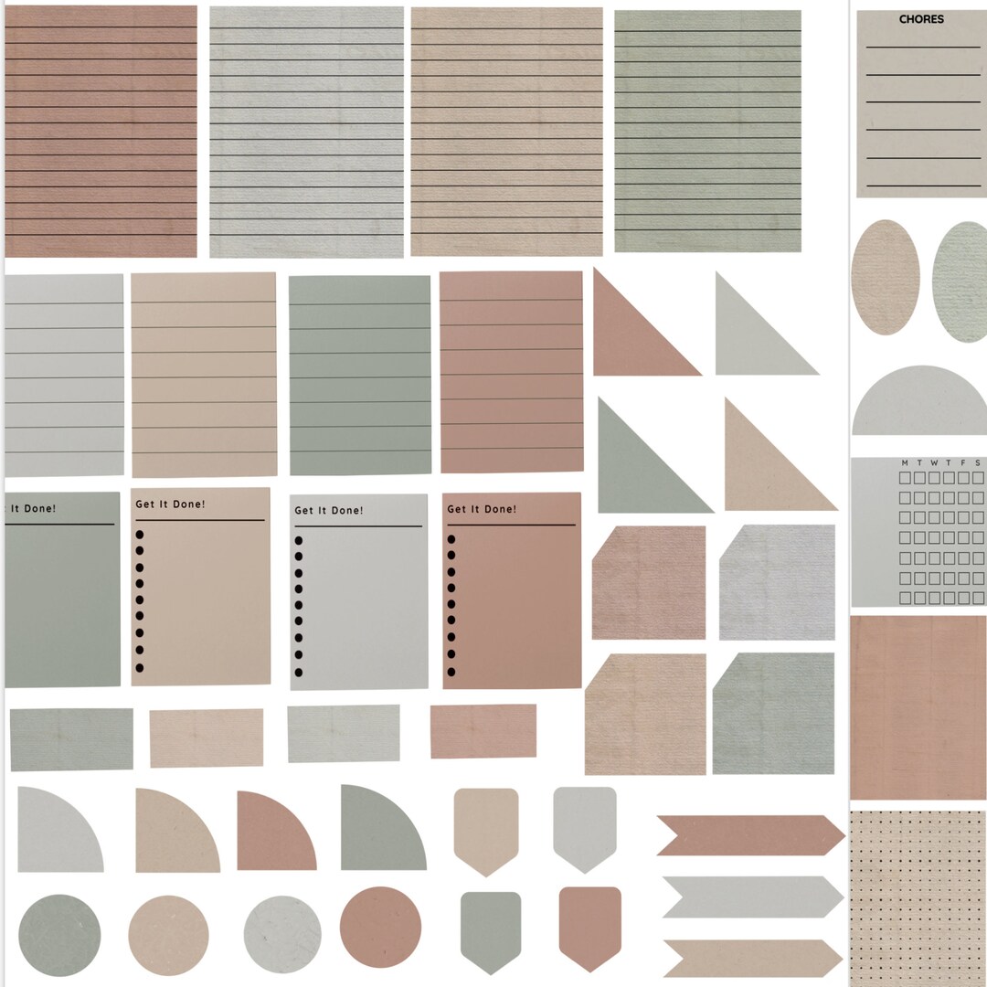 Digital Stickers; Goodnotes Stickers; 80 Individual Pngs; 2 Goodnotes ...