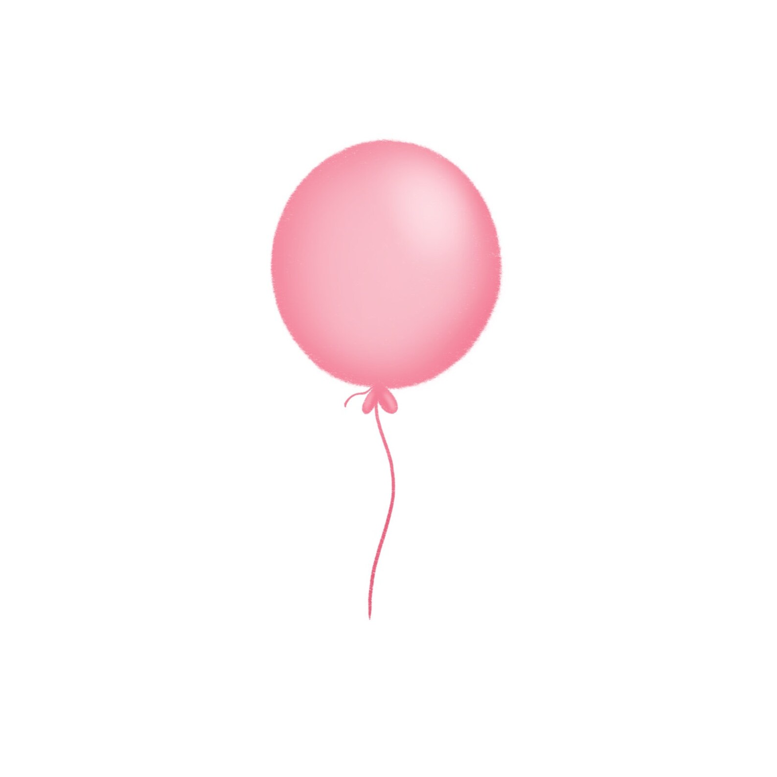 Pink Balloon Clip Art, Baby, Birthday, Download Digital, Girl ...