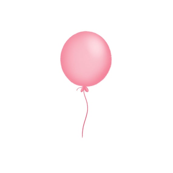 Pink Balloon Strings Clipart