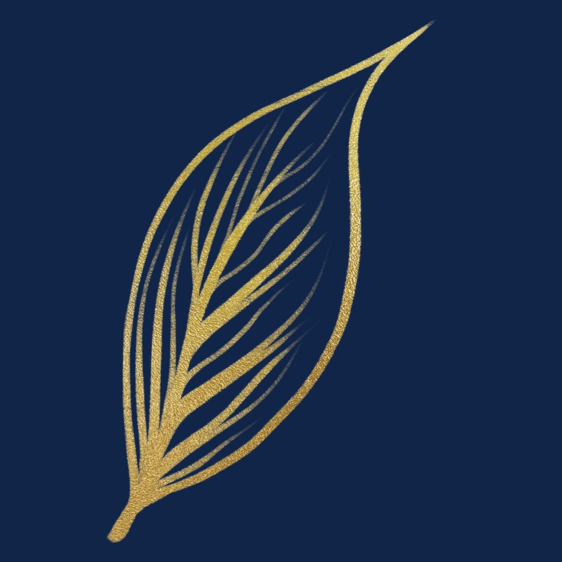 Gold Leaves Clip Art, Plants, Botanical, Foliage, Download Digital ...