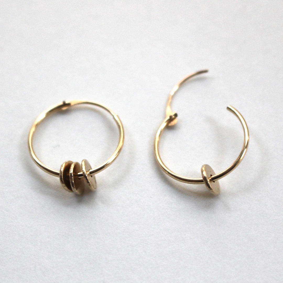 Luxurious Solid 9ct Gold 18mm Creole Hoops Earrings. Hand Forged ...