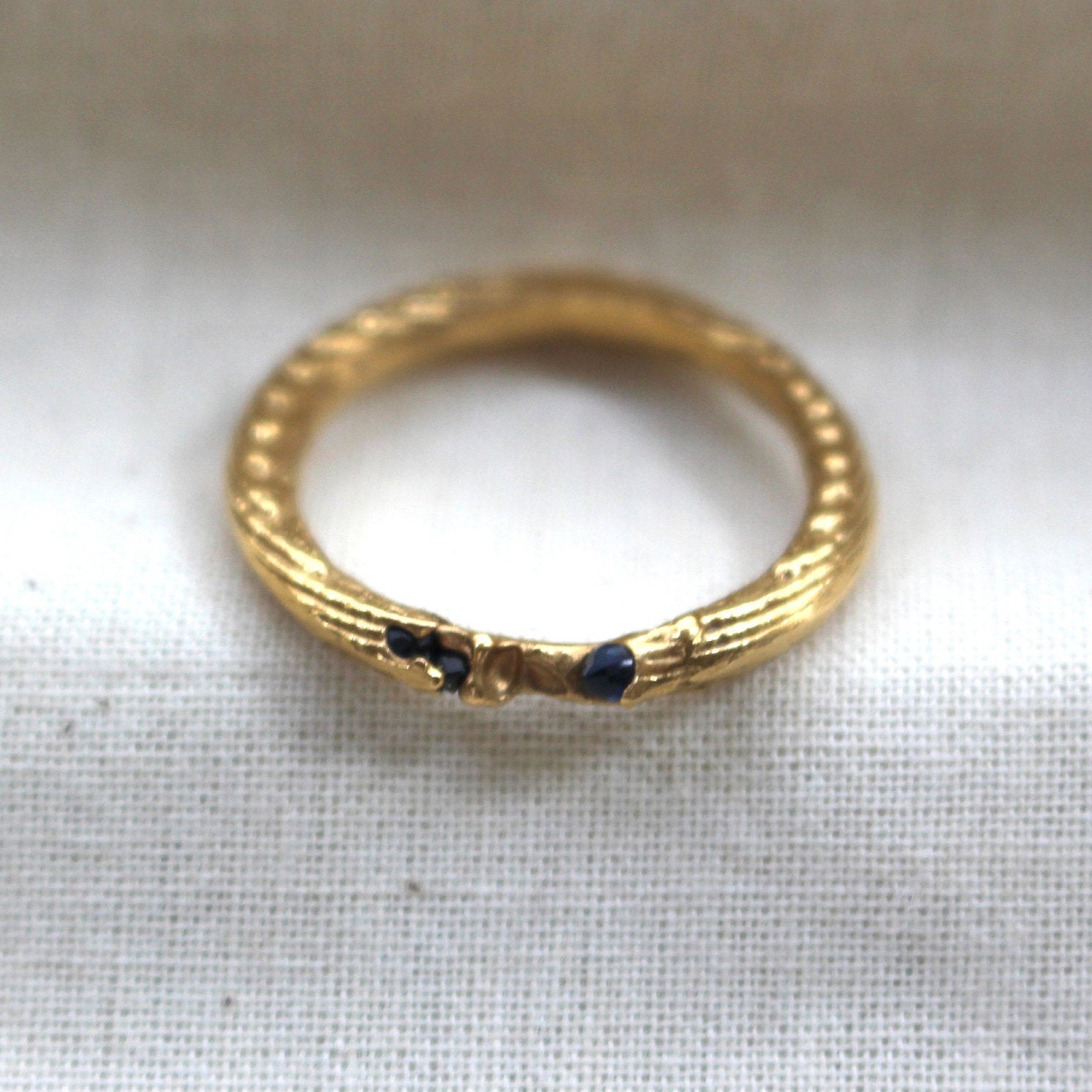 Stunning Cast in Place Blue Sapphire Textured Cuttlefish Cast - Etsy UK