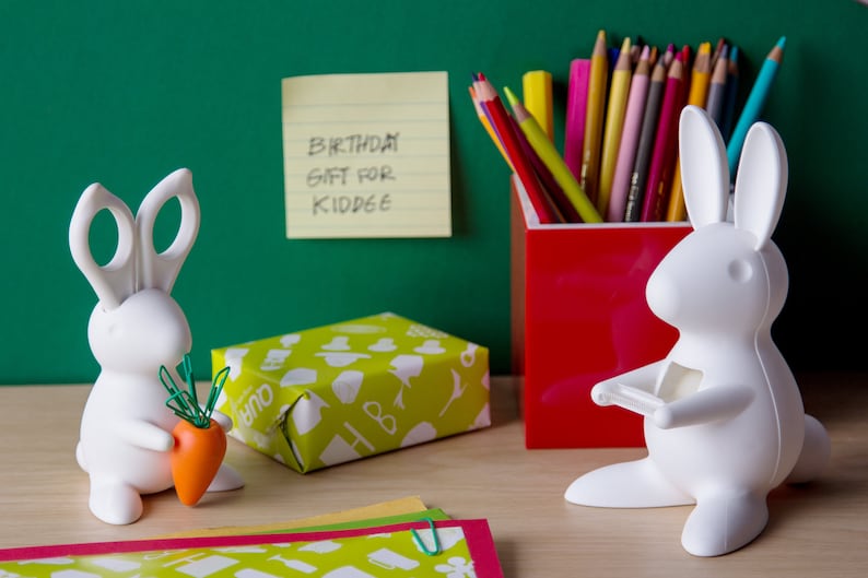 Desk Bunny Storage Scissors and Paper Clips - Etsy