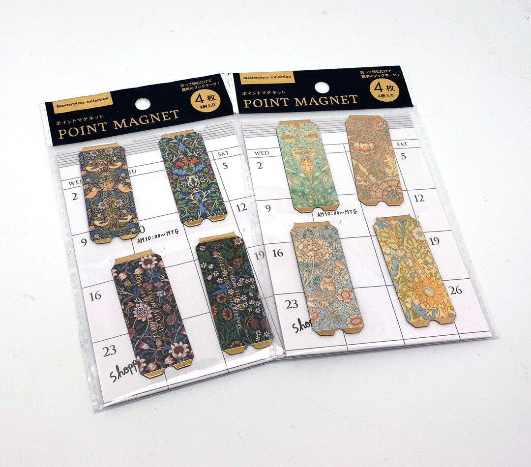 William Morris Magnet Bookmarks Bookmarks 4 Pieces Each - Etsy