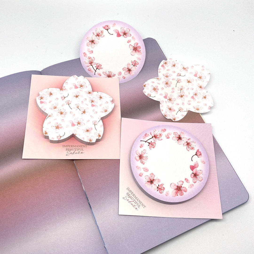 Cherry Blossom, Sticky Note - Etsy