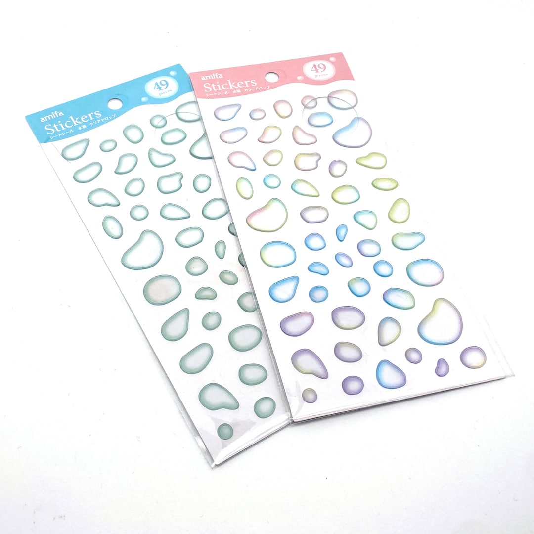 3D Water Drop Stickers / Decals / 49 Pieces Each - Etsy