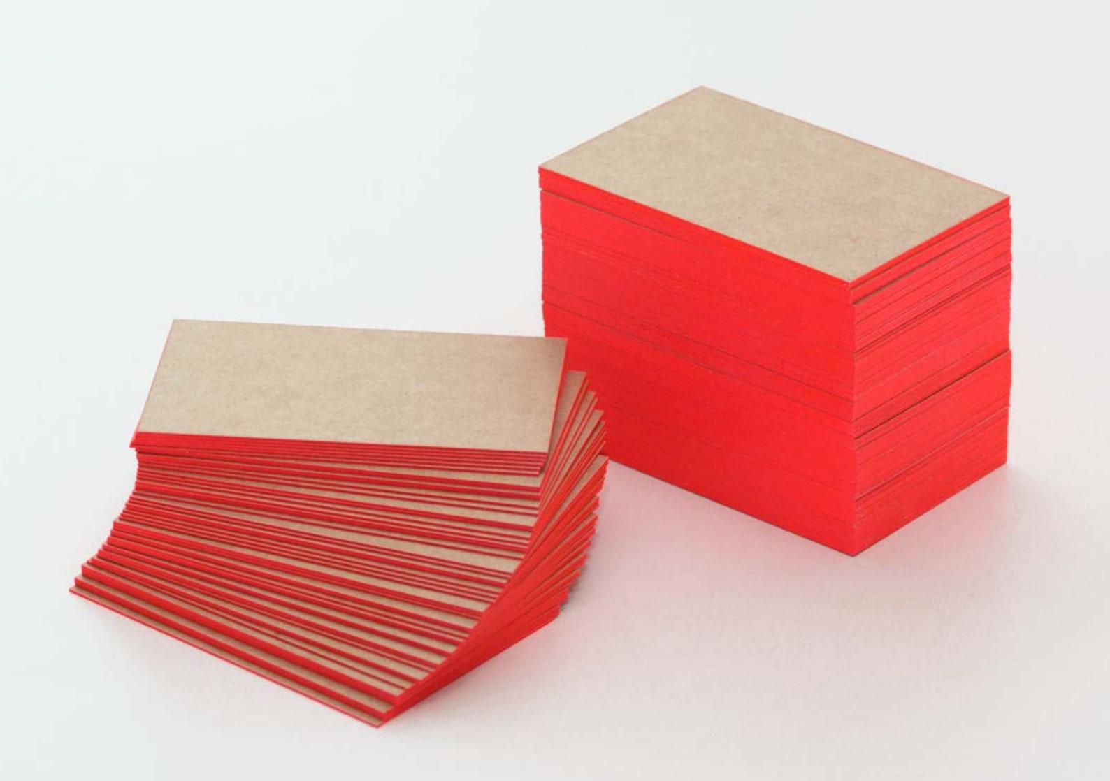 Businesscard Kraft Paper With Colored Edge - Etsy