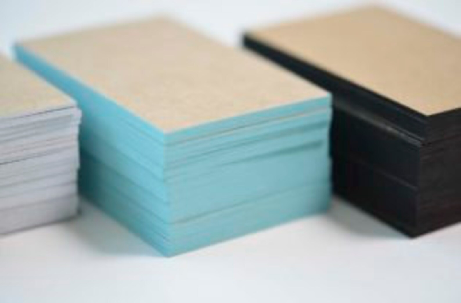 Businesscard Kraft Paper With Colored Edge - Etsy