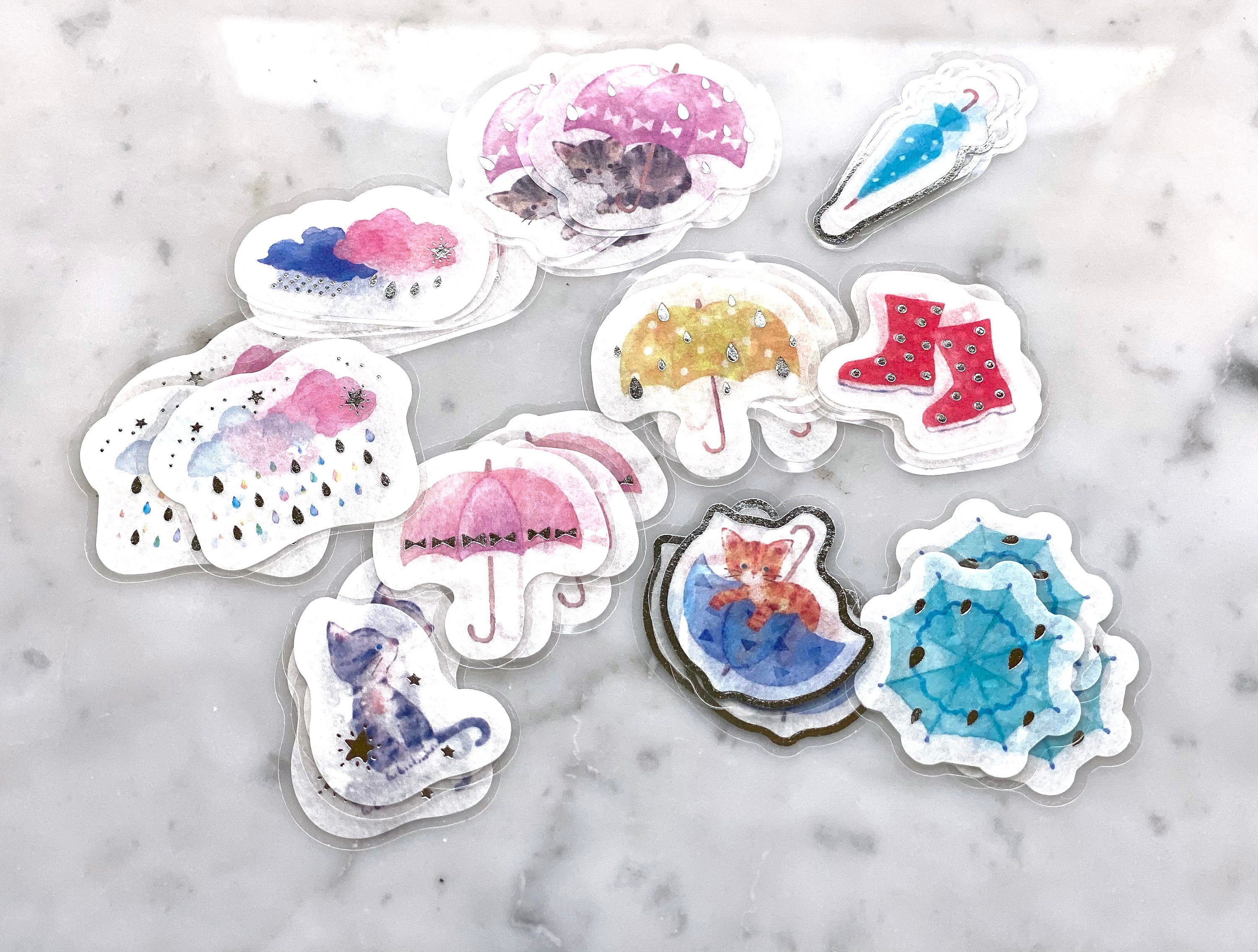 Sticker, Etiketten Aufkleber Regen Wetter Wolken - Etsy.de