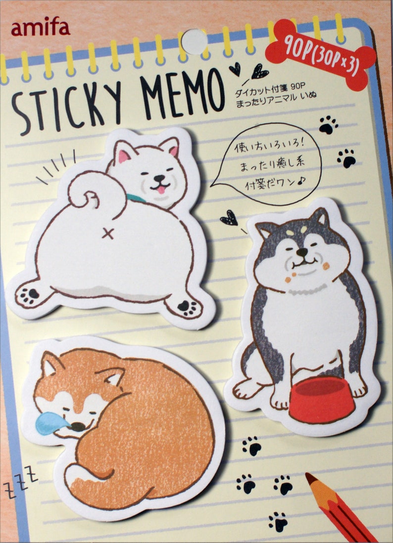Sticky Note Dog / Cat - Etsy