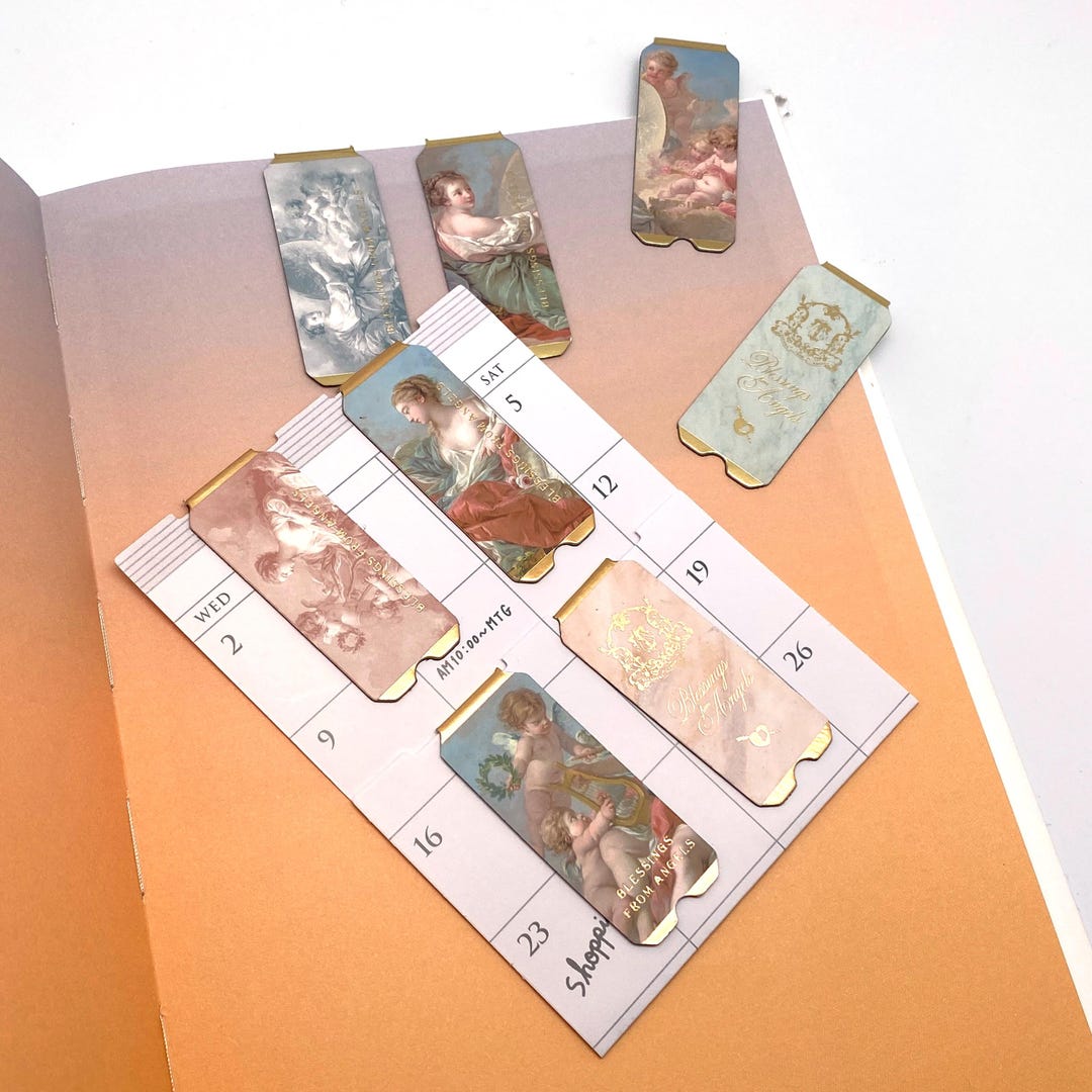 Angel - Magnet - Bookmarks Bookmarks 4 Pieces Each - Etsy